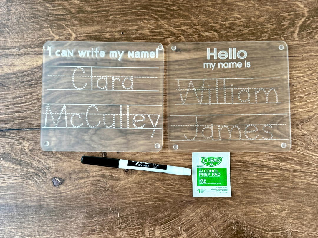 Name Tracing Board, I Can Write My Name Board, Learn to Write Name ...