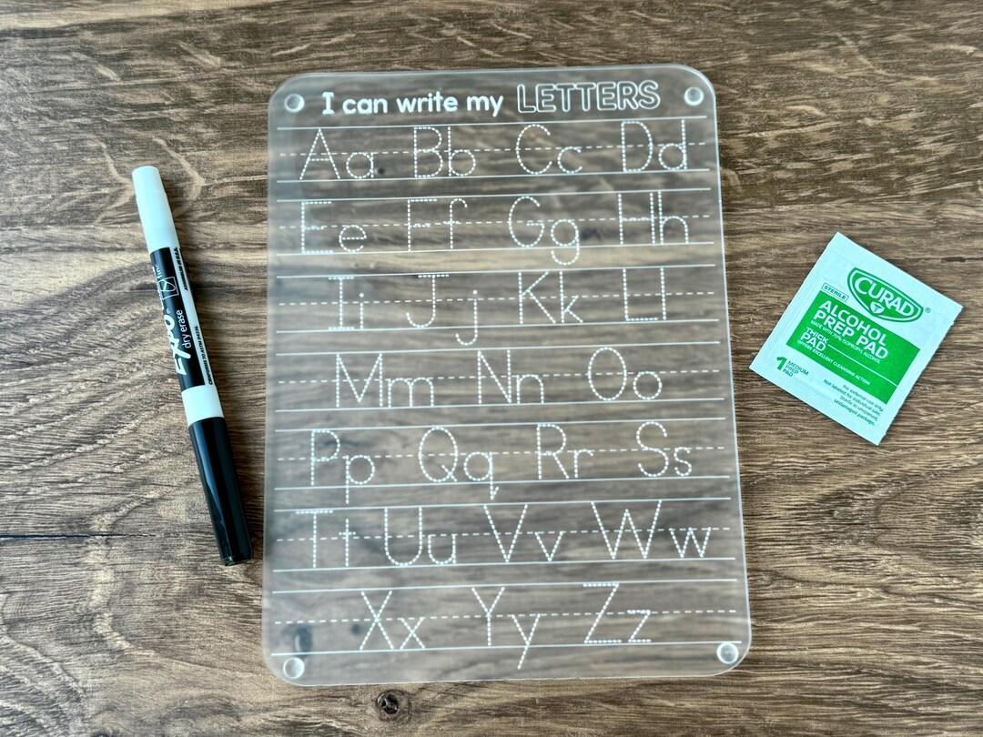 Letter Tracing Board, I Can Write My Letters Board, Learn to Write ...