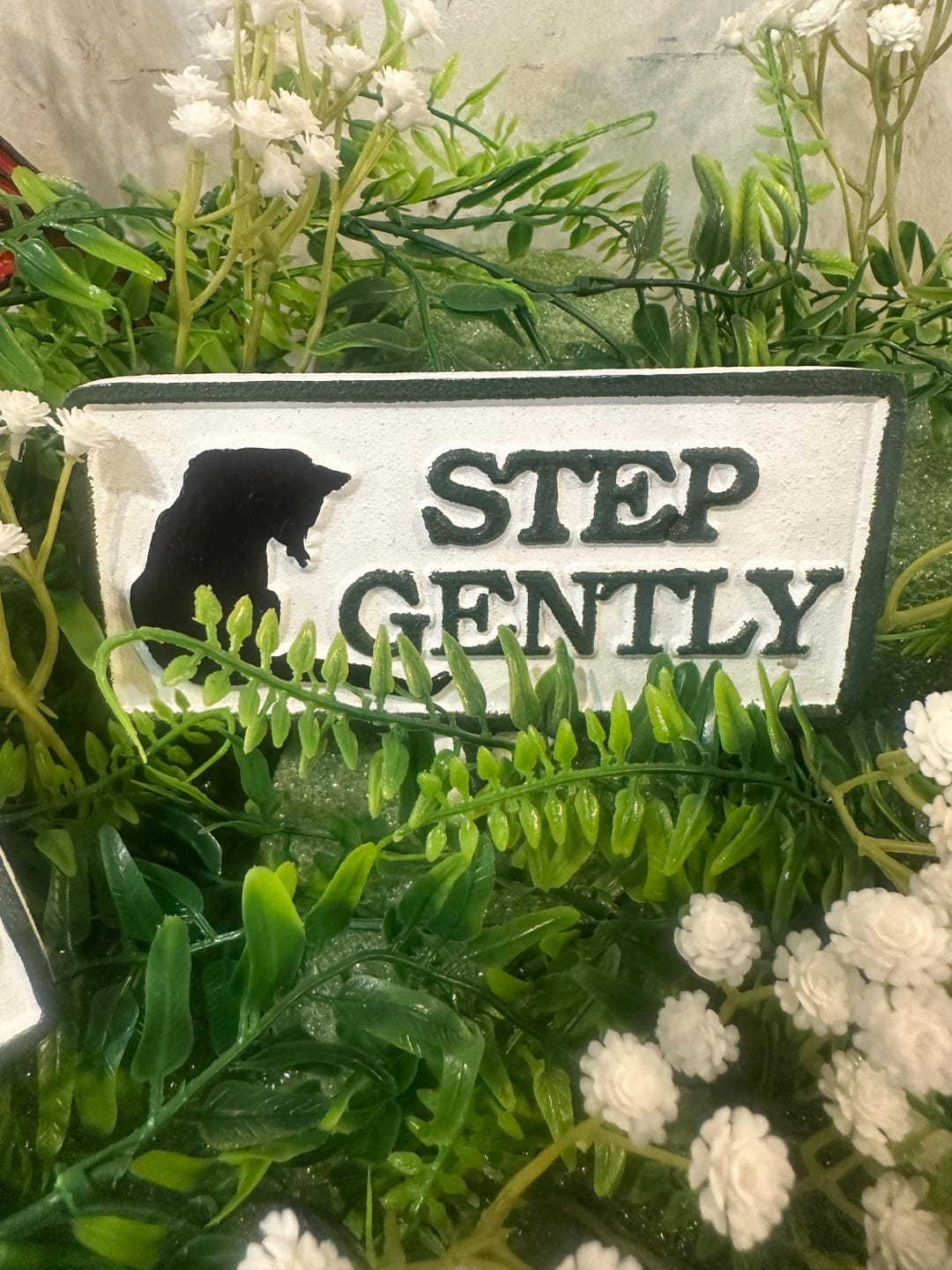 Step Gently Garden Sign – Cast Aluminum Yard Stake, Handmade in Hanover ...