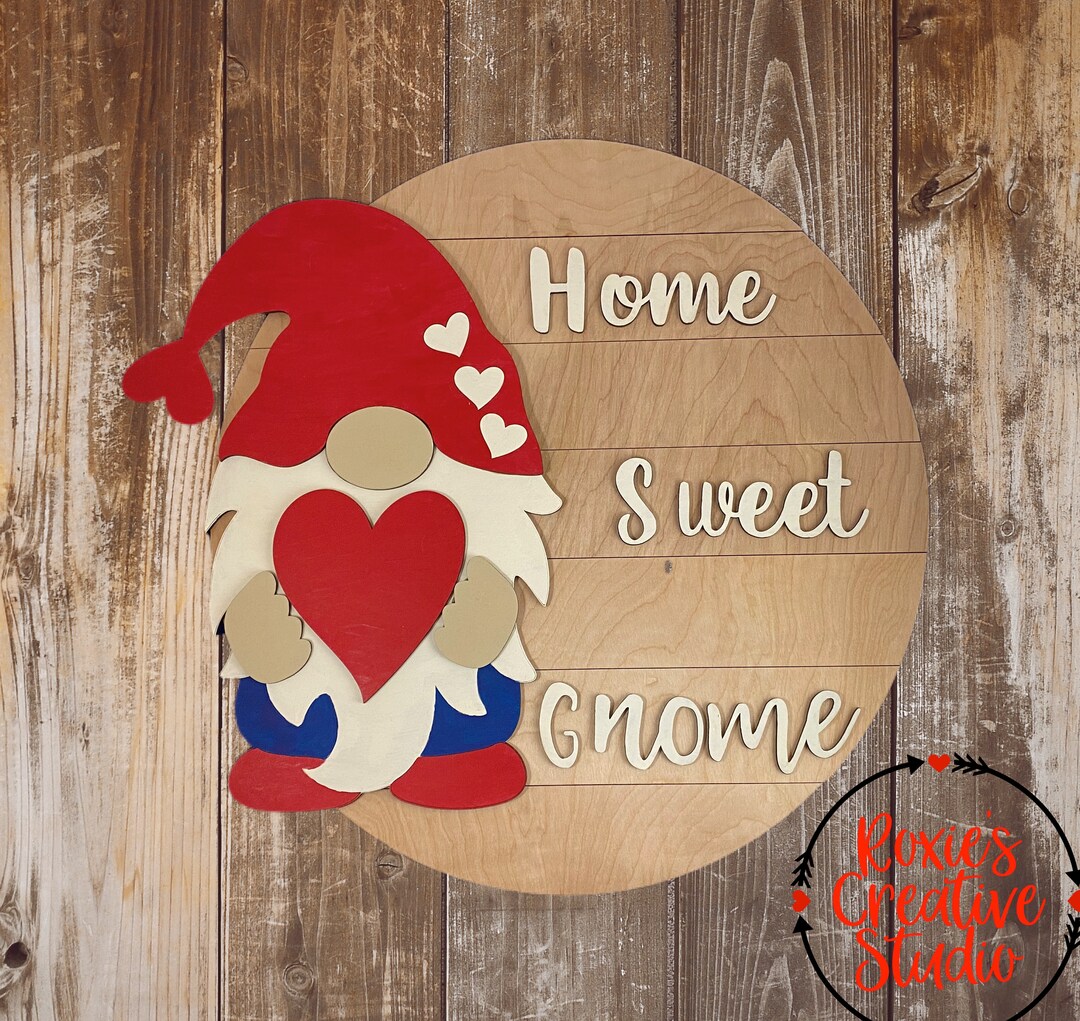 Gnome Sweet Home Wooden Sign - Etsy