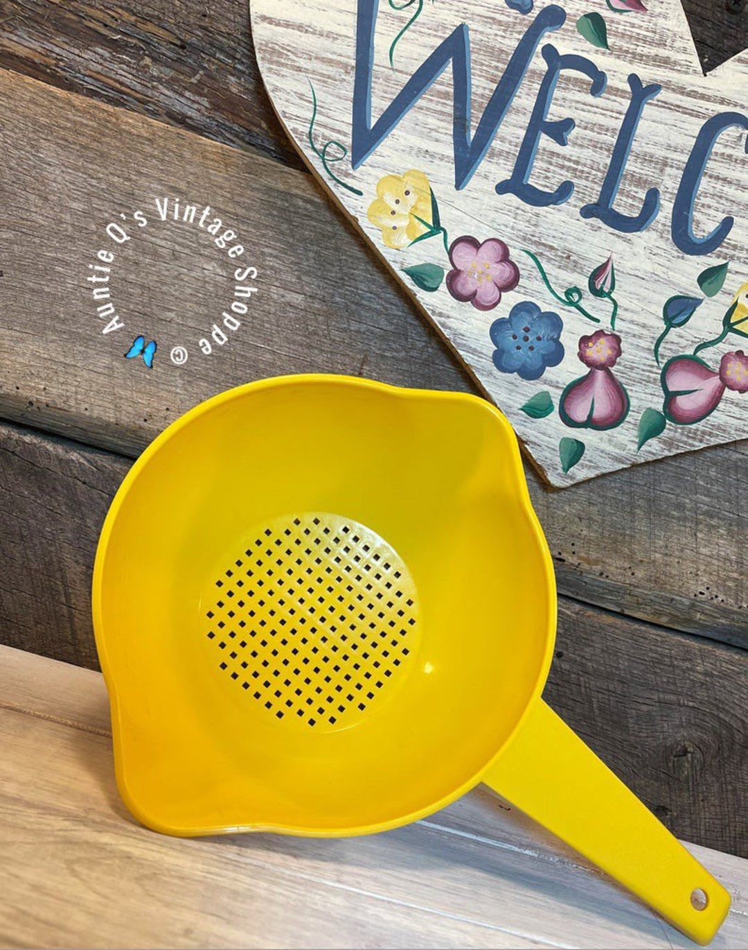 Vintage Tupperware 1 Quart Yellow Strainer/colander, #1200, Vintage ...