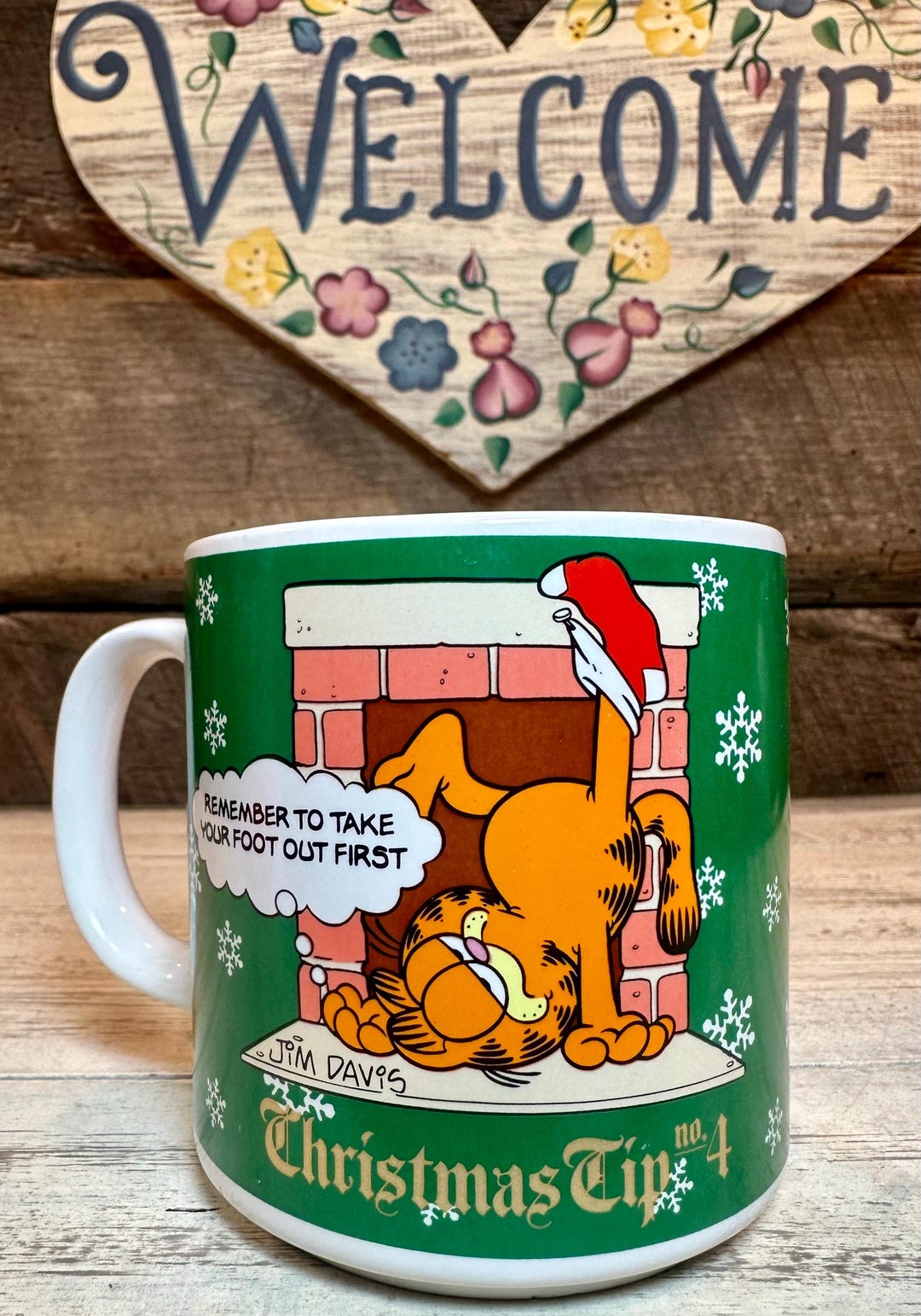 1978 Garfield-christmas Tip #4- Coffee Mug by Enesco and Jim Davis ...