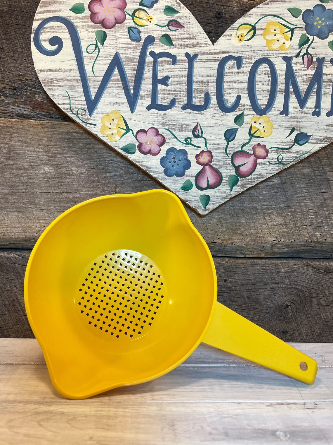 Vintage Tupperware 1 Quart Yellow Strainer/colander 1200 - Etsy
