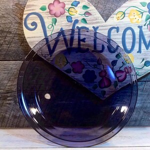 1980s Vintage PURPLE Pyrex Originals Round Pie Plate, Glass Cookware ...