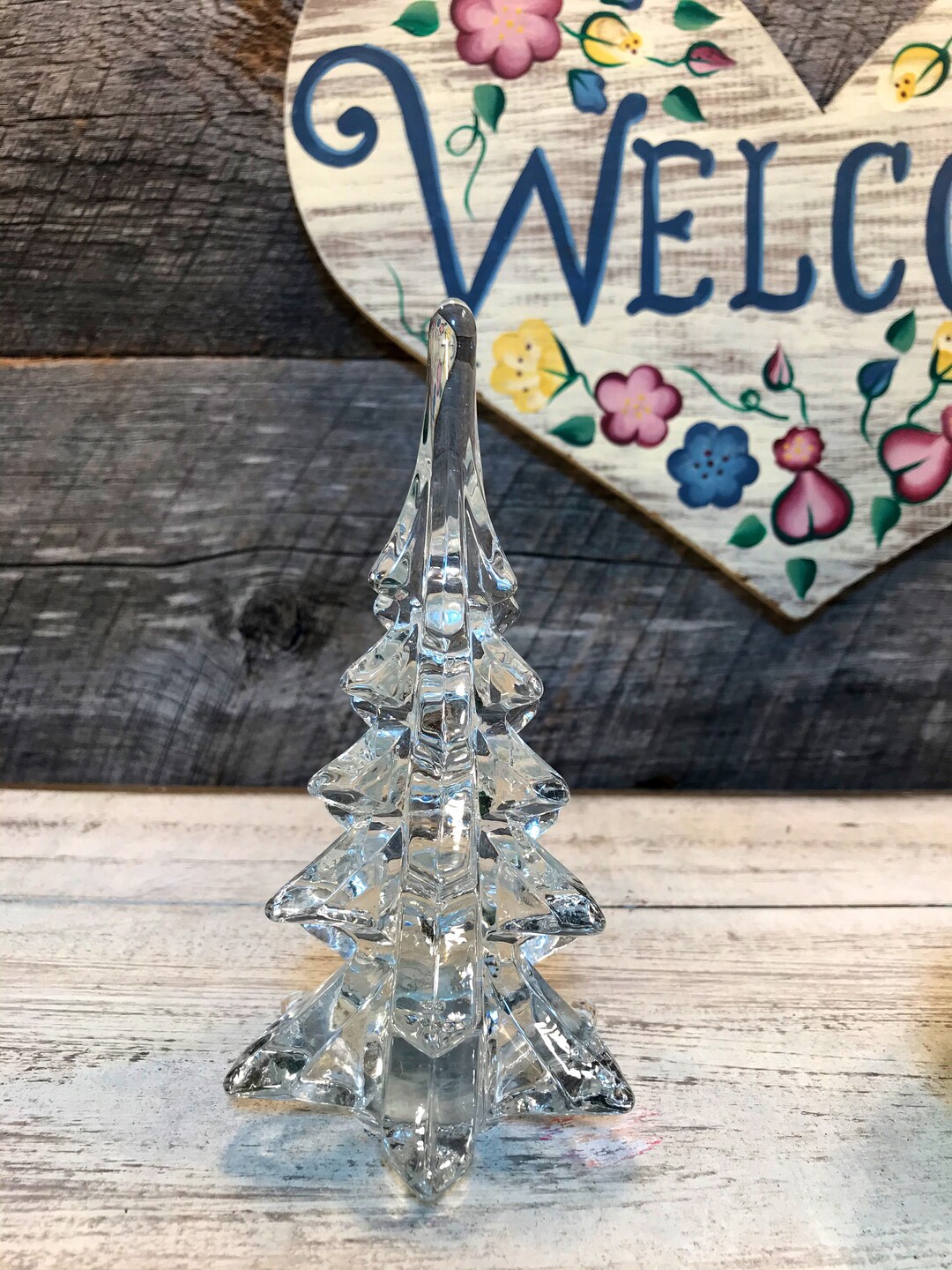Hand Blown Murano Style Art Glass CHRISTMAS TREE, Christmas Decor ...