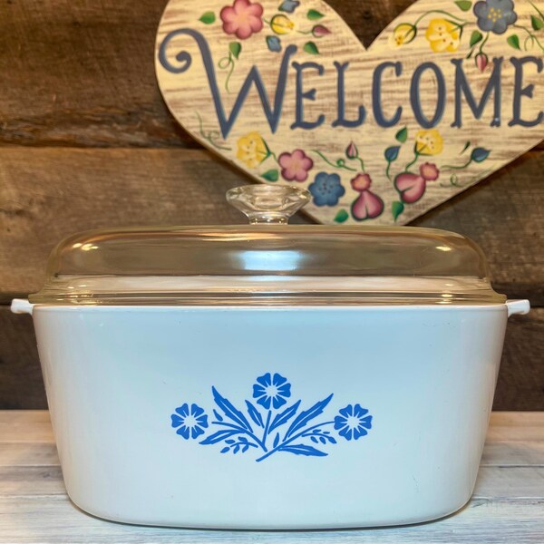 Corningware Blue Cornflower Casserole - Etsy