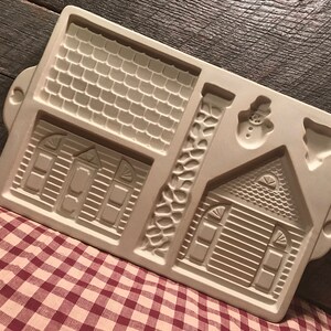 Vintage Pampered Chef Gingerbread House Cookie Mold, Christmas Cookies ...