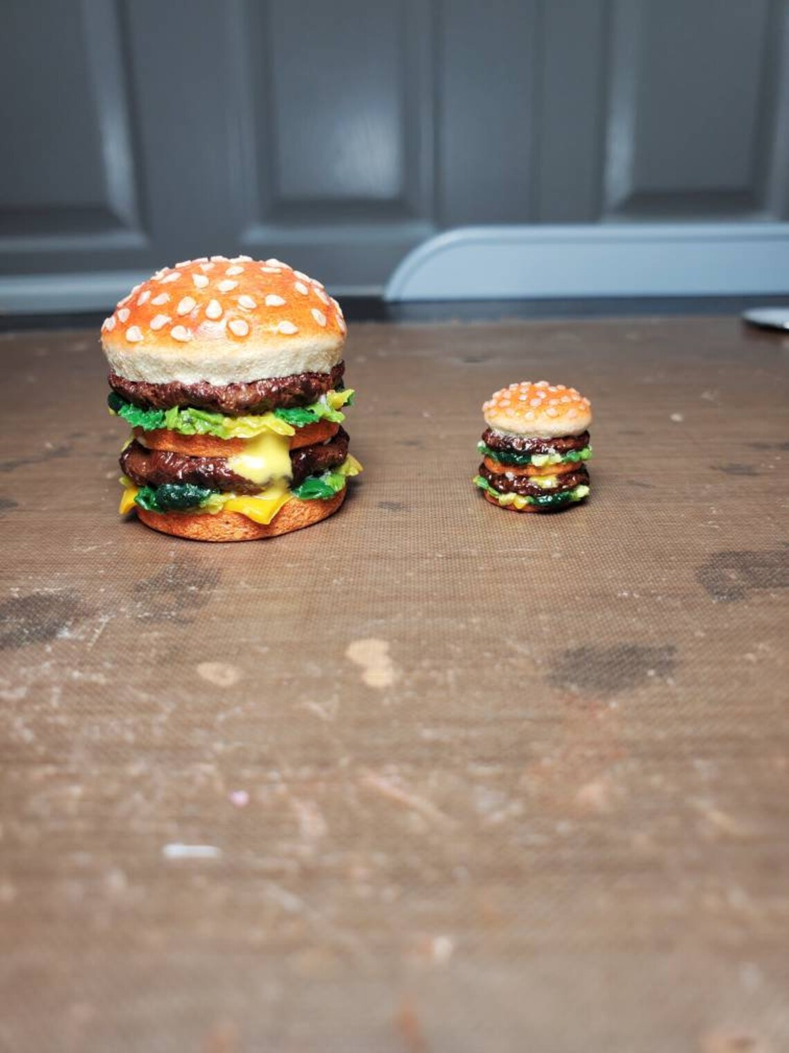 Realistic Looking Big Mac Inspired Burger Keychain Necklace - Etsy