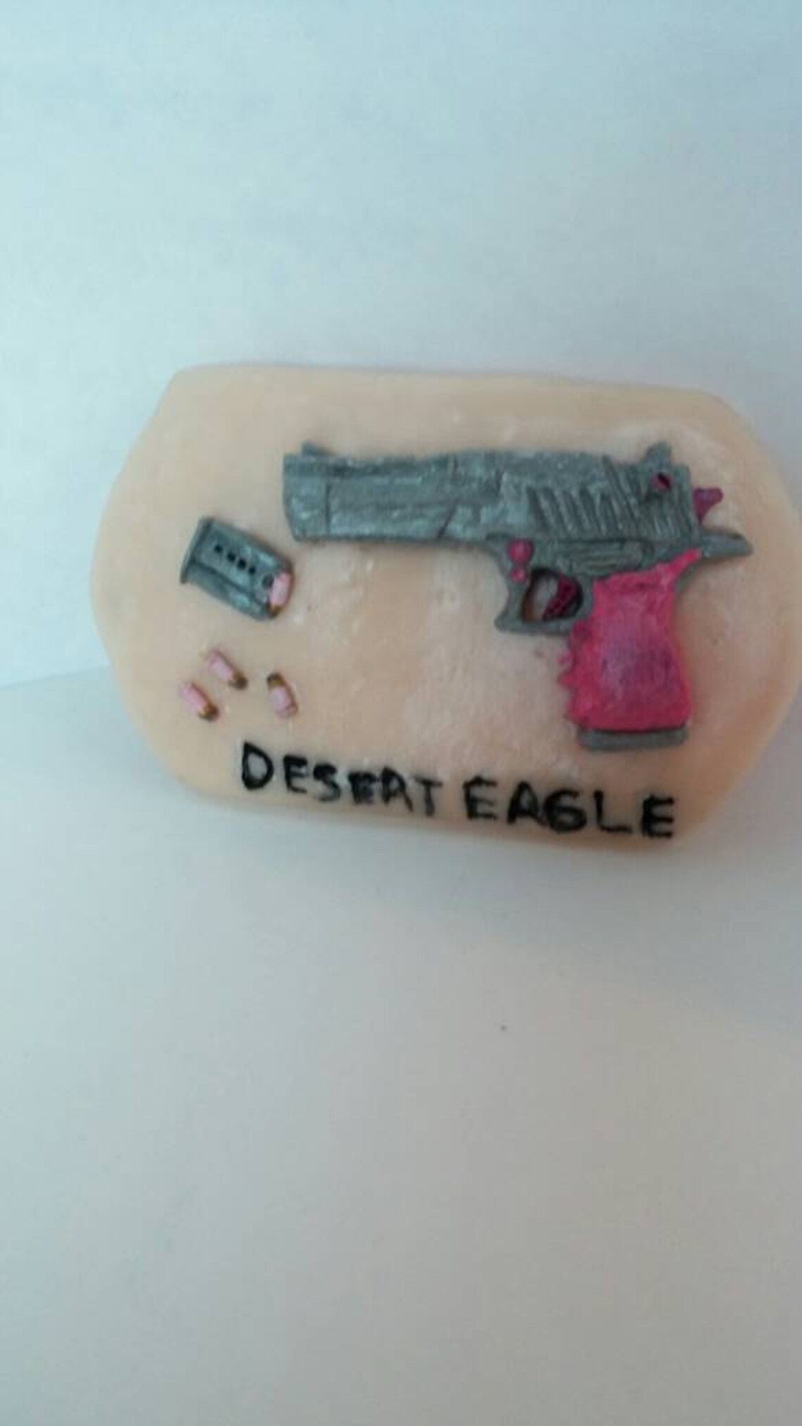 Little Pink Handled Desert Eagle Gun Art Piece - Etsy