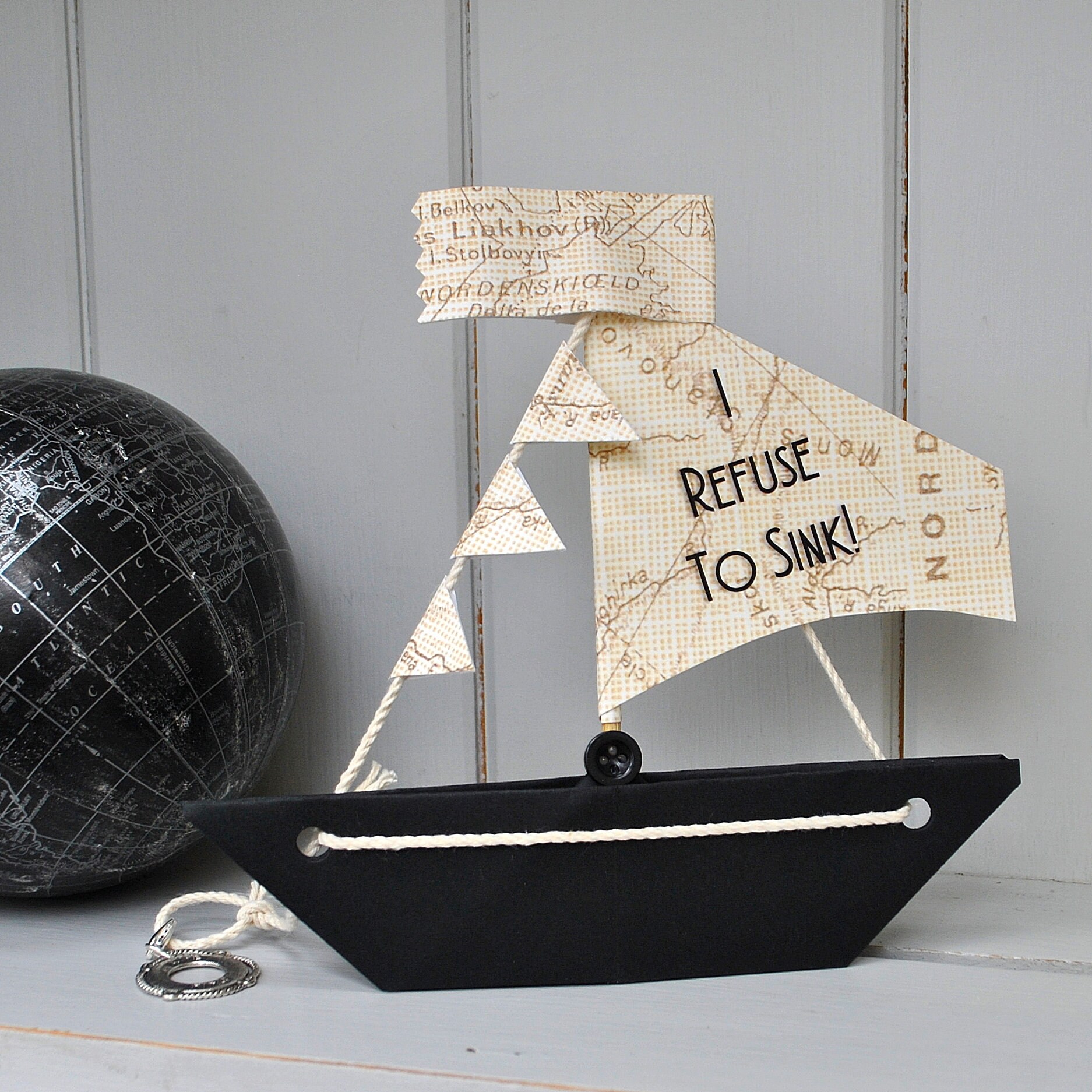 Thank You for Keeping Me Afloat Nautical Card | Etsy