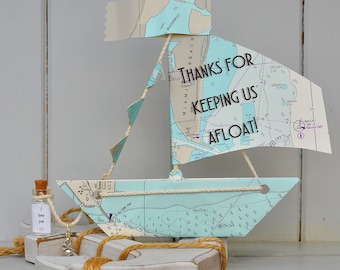 Thank You Boat Card - Etsy