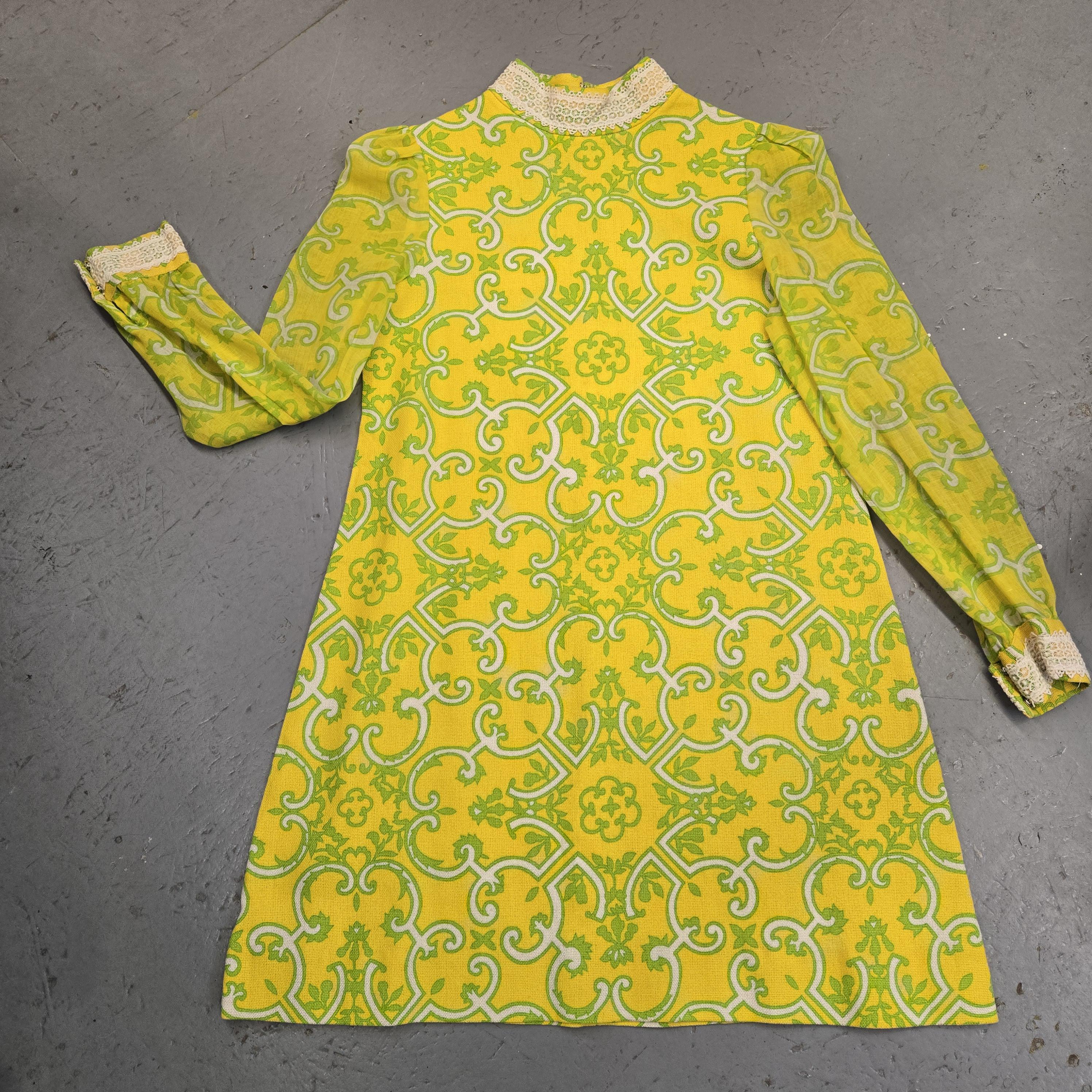 Psychedelic 1970S NEON Micro MINI Mod DRESS in a Size Extra Small - Etsy