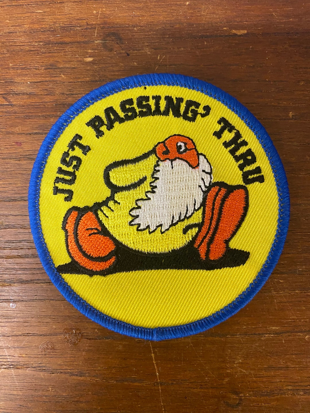 Retro ROBERT CRUMB just Passing Thru Woven PATCH - Etsy