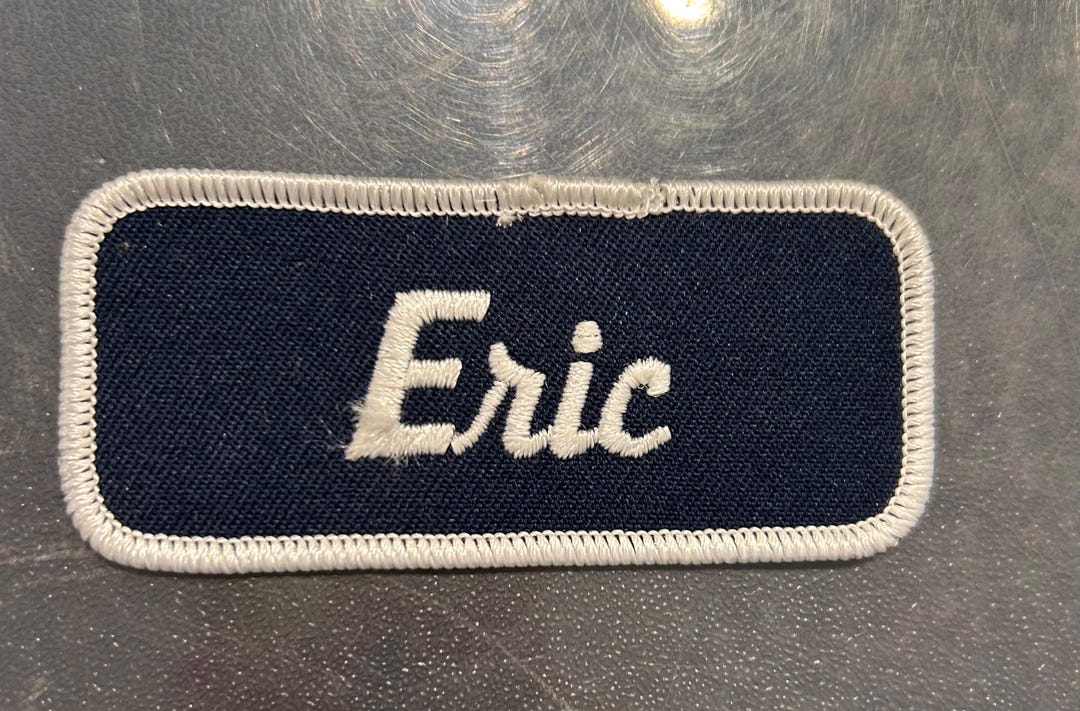 Retro DEADSTOCK 1970s "eric” Rectangular Name Patch - Etsy