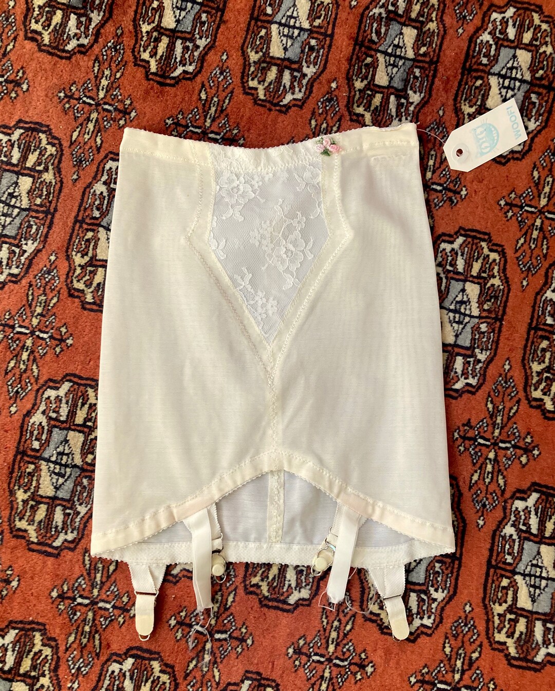 Vintage 1960s Girdle Garter By Formfit Skippies With Lace At Front