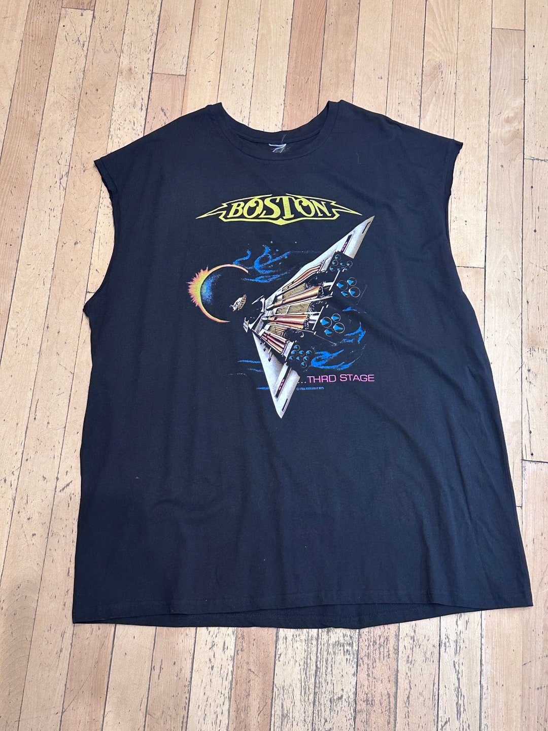 COOL Vintage BOSTON Band 1987 TOUR T-shirt, Size 2XL - Etsy