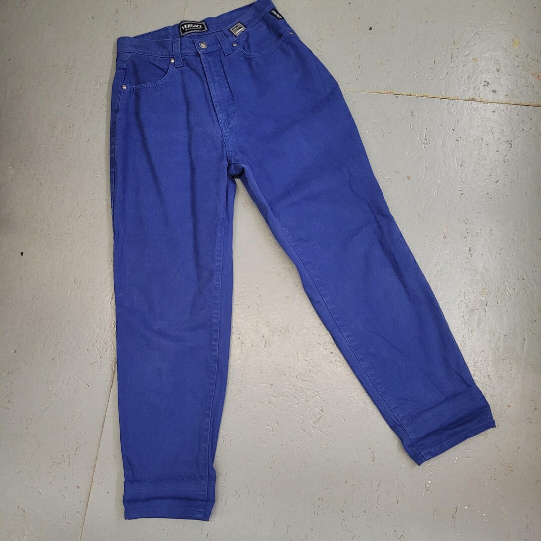 Wicked Awesome VINTAGE Numbered Electric Blue VERSACE JEANS Size 28 - Etsy