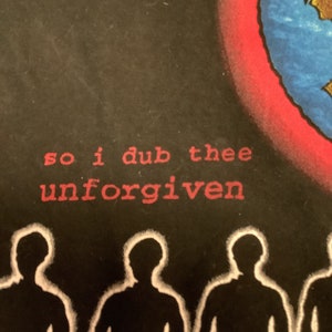 VINTAGE 1994 METALLICA “unforgiven” RARE Pushead Design Band Tshirt ...