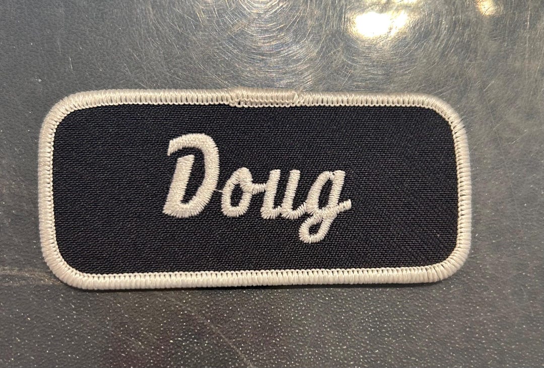 Retro DEADSTOCK 1970s "doug” Rectangular Name Patch - Etsy