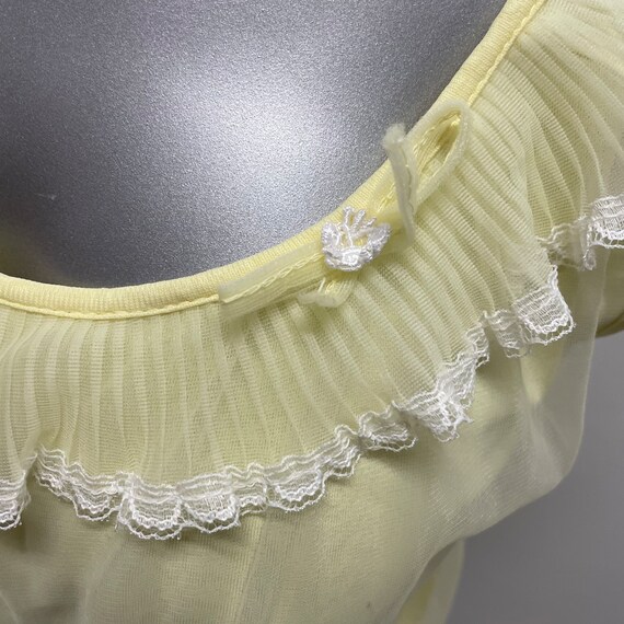 70'S BABYDOLL groovy SUNSHINE yellow Two Pieces Size … - Gem