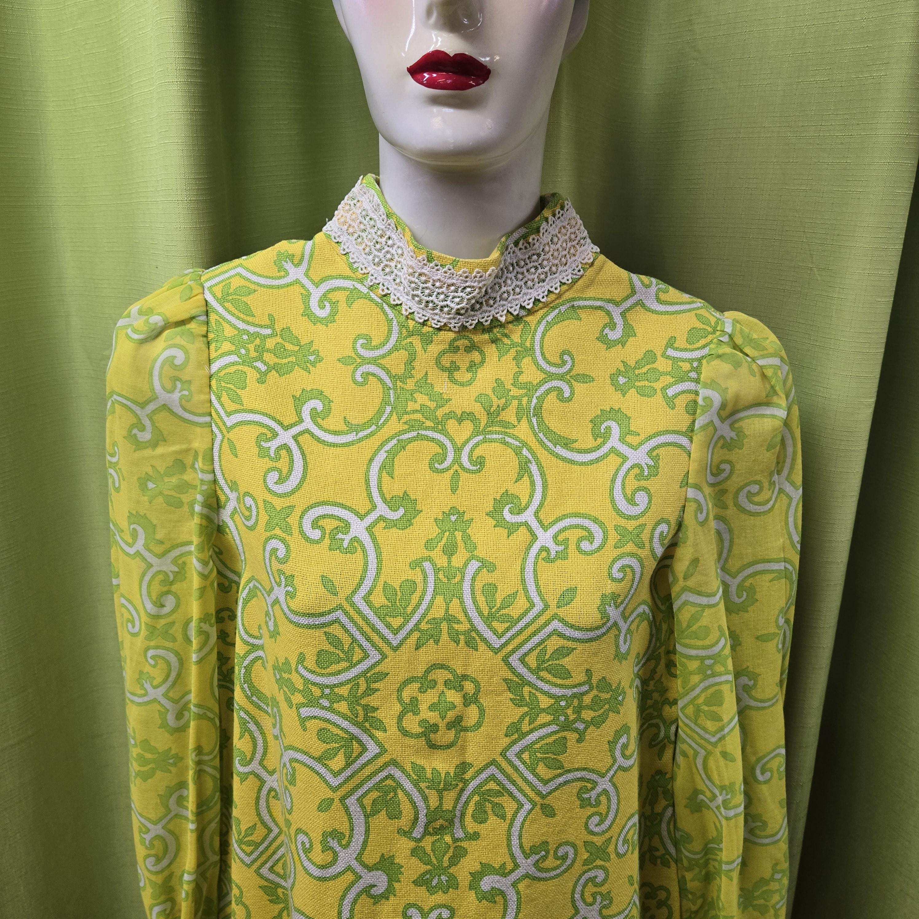 Psychedelic 1970S NEON Micro MINI Mod DRESS in a Size Extra Small - Etsy