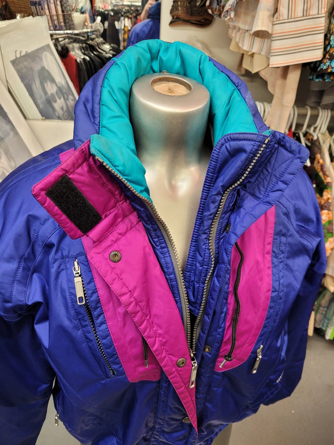 Totally TUBULAR 80s SUN Ice Ski JACKET Made in Hong Kong Size Medium - Etsy