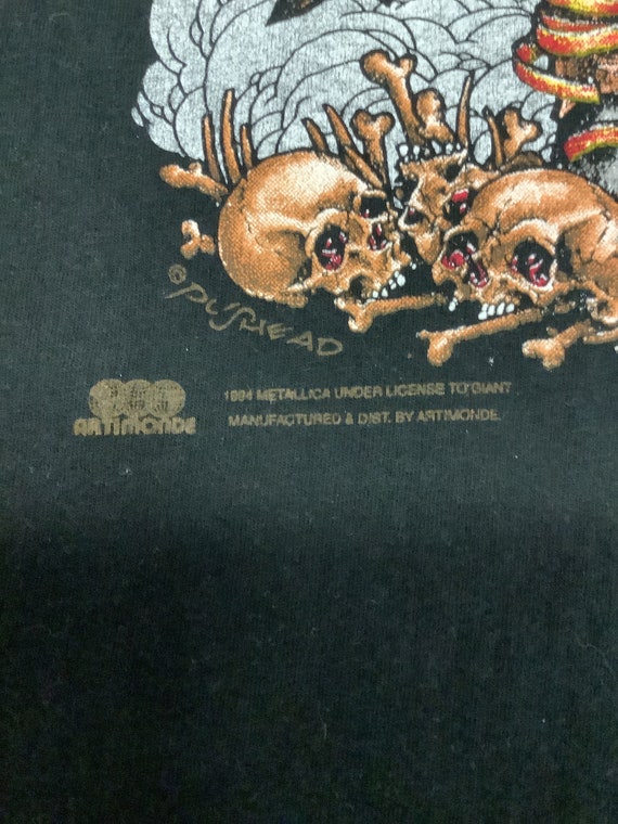 VINTAGE 1994 METALLICA “Unforgiven” RARE Pushead Desi… - Gem