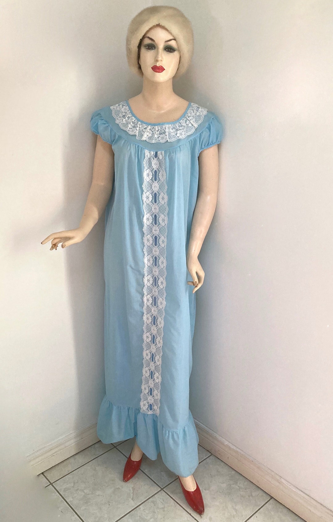 Vintage 1960s/70s ADORABLE Nightgown by SLUMBER SUZY Size Medium - Etsy