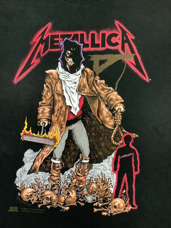 VINTAGE 1994 METALLICA “Unforgiven” RARE Pushead Desi… - Gem