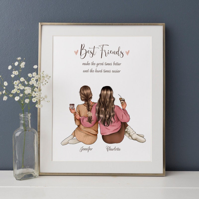 Best Friend Art - Etsy