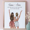 Best Friends Personalized Print, Custom 3 Friend Prints, Three Best ...