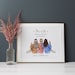 Best Friends Personalized Print, Custom 3 Friend Prints, Three Best ...