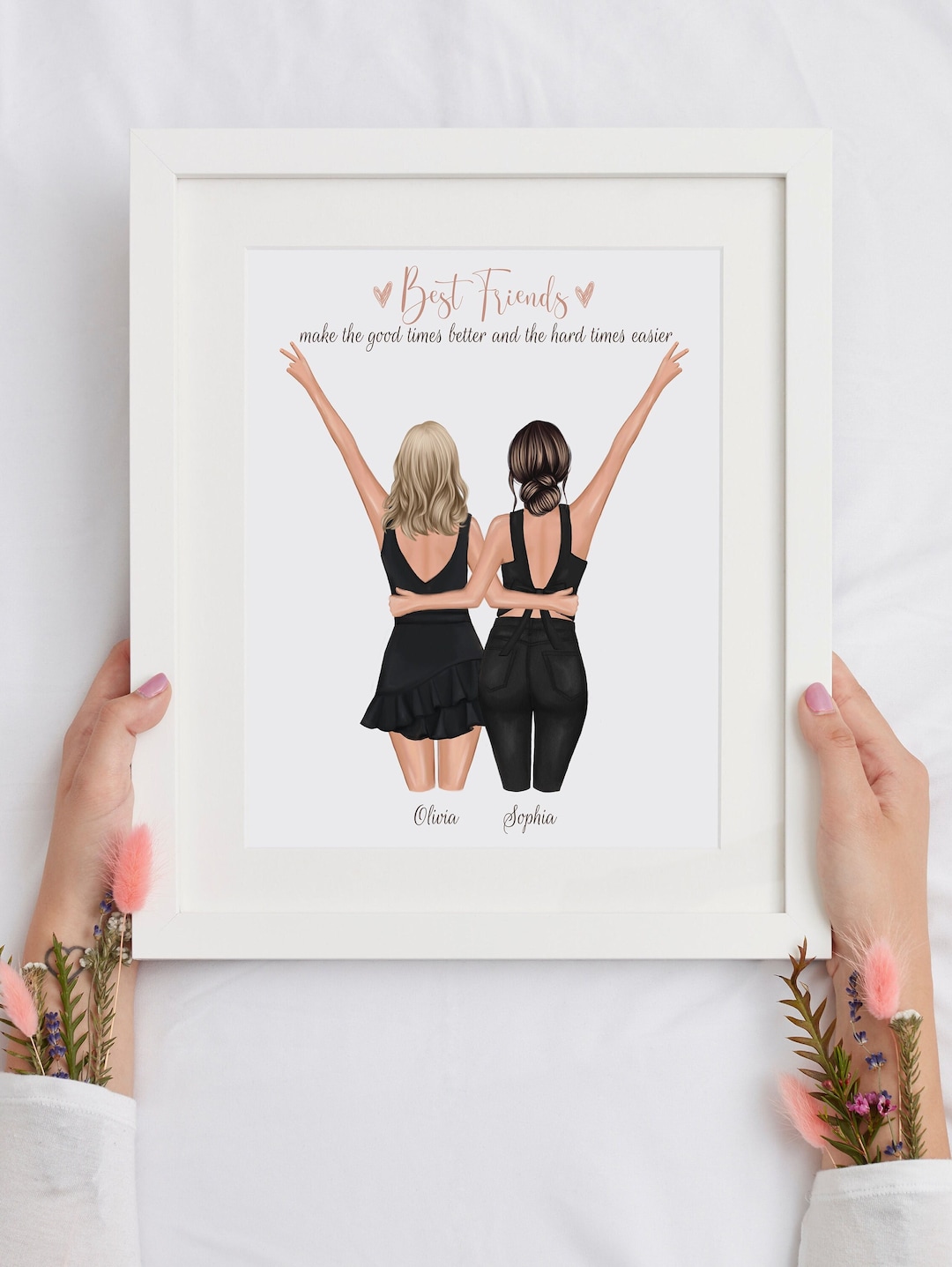 Best Friend Print Personalized, Best Friend Printable, Best Friends ...
