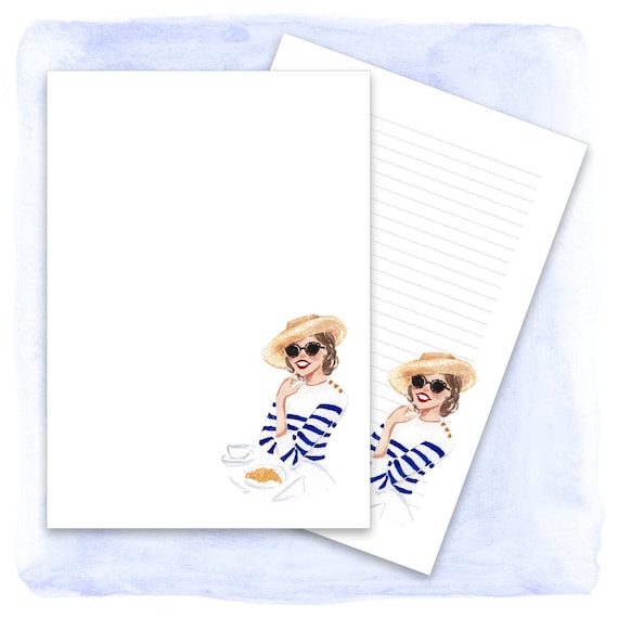 Girl Writing Paper Template