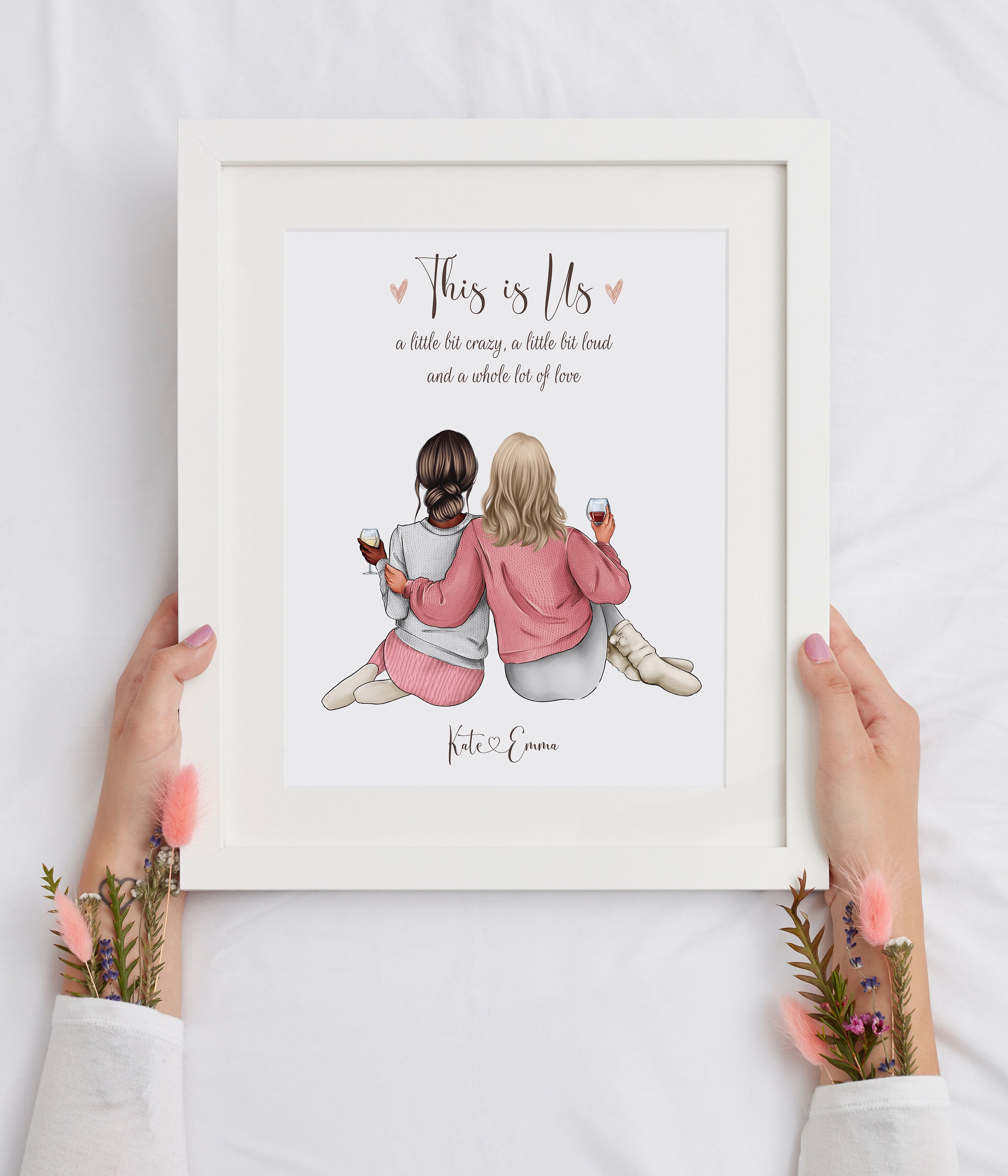 Custom Friend Prints Friends Portrait Illustration - Etsy Australia