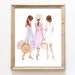 Best Friends Fashion Illustration - Friendship Illustration ...