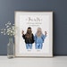 Custom Friends Prints, Best Friends Jacket Girls, Personalised Wall Art ...