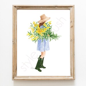 Spring Fashion Illustration - Flower Fashion Illustration - Fashion ...