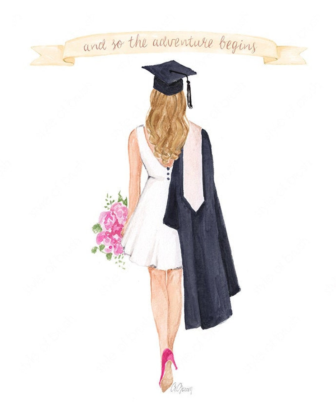 Graduation Gift Print - Graduation Day Art Gift - Graduation Card ...