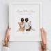Mother's Day Custom Portrait, Happy Mother's Day Personalised Print ...