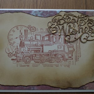 Steam Train Greetings Card - Etsy