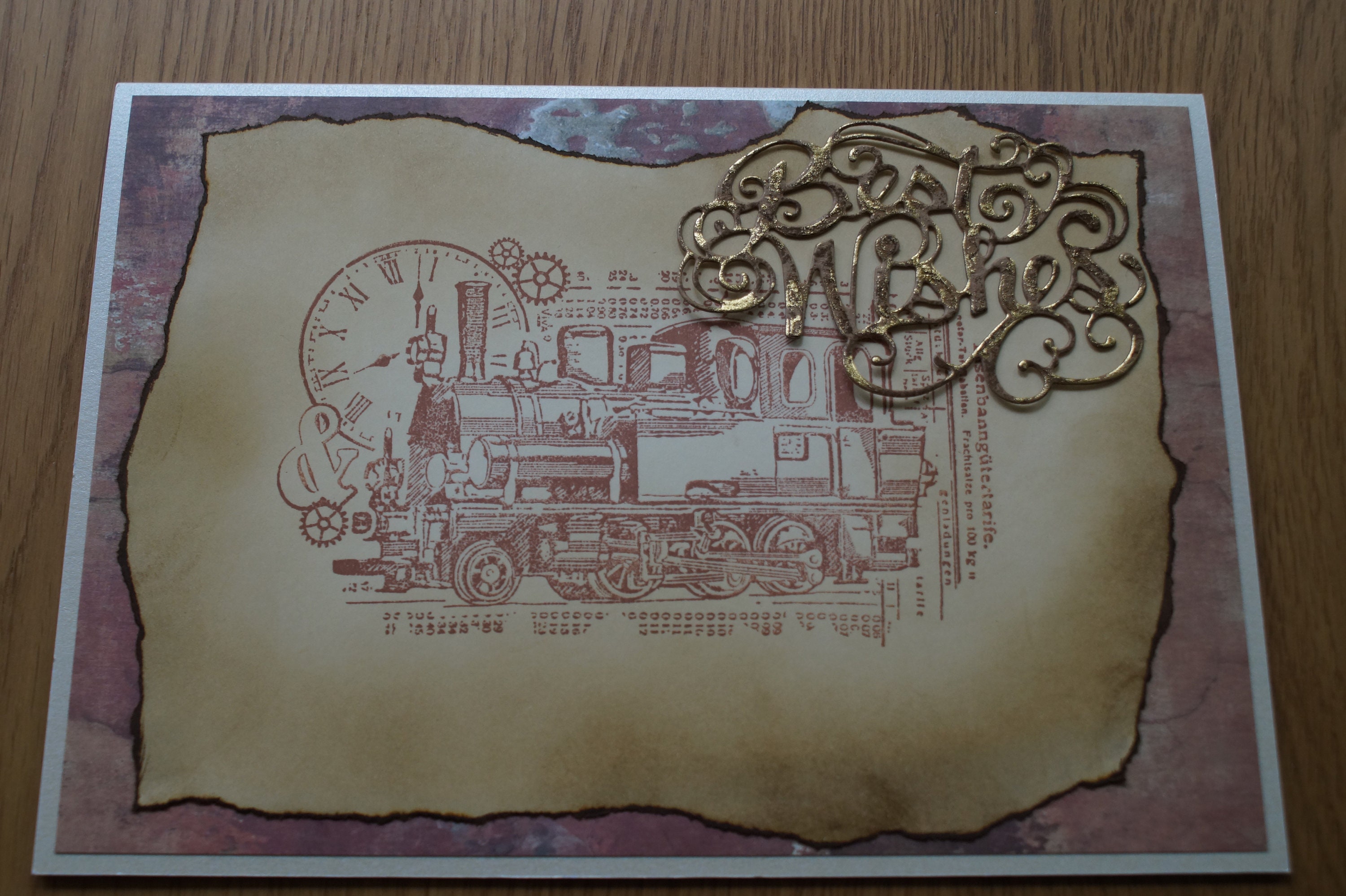 Steam Train Greetings Card - Etsy
