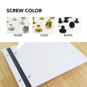 White Screw Post Portfolio 8.5x11 Landscape, Portfolio Presentation ...