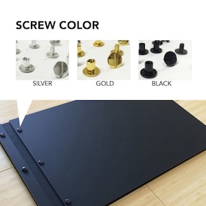 11x14 Landscape Matte Black Portfolio – Screw Post Binding - Etsy