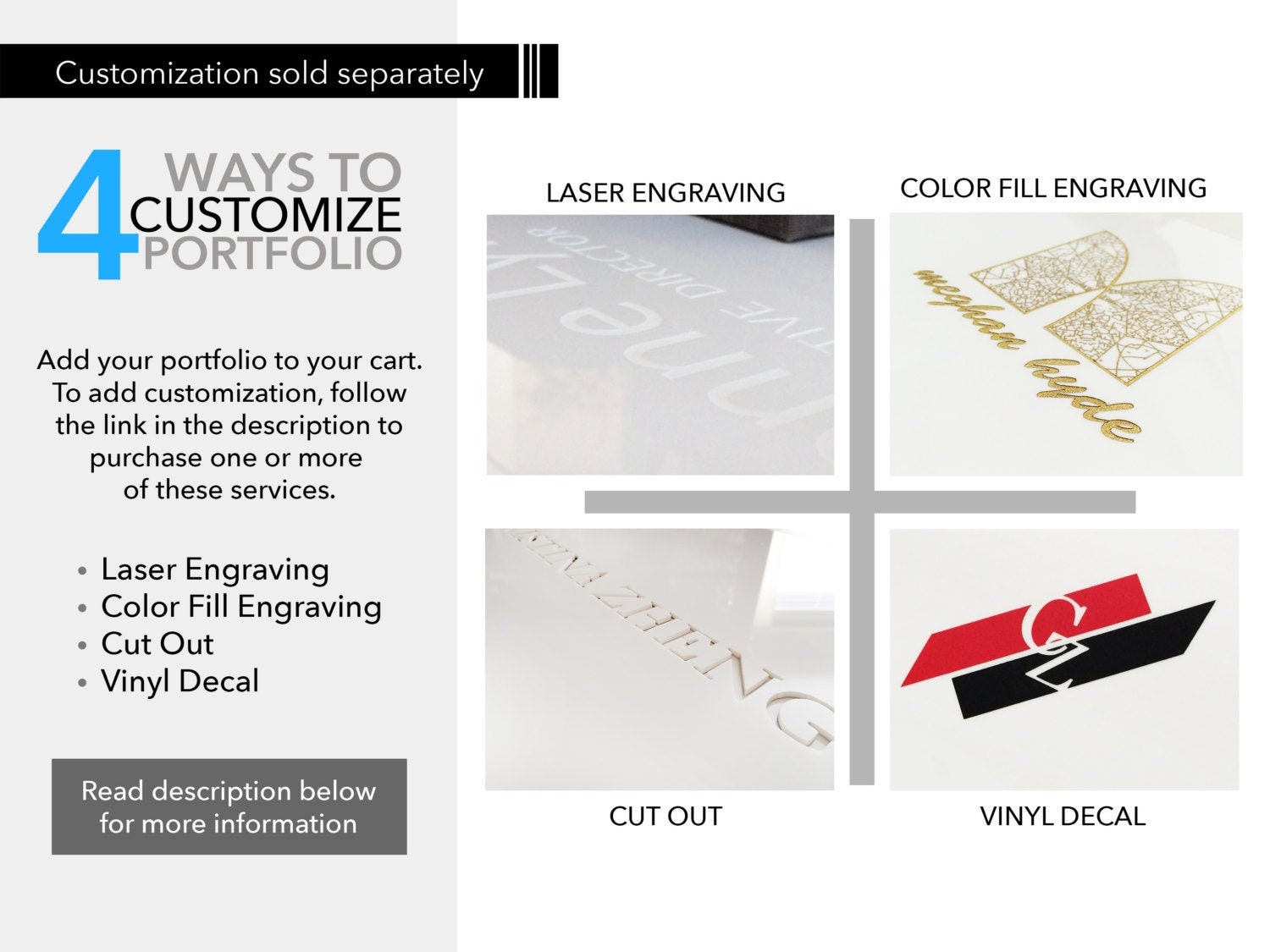 11X8.5 Glossy White Portfolio Presentation Elegant Modern | Etsy