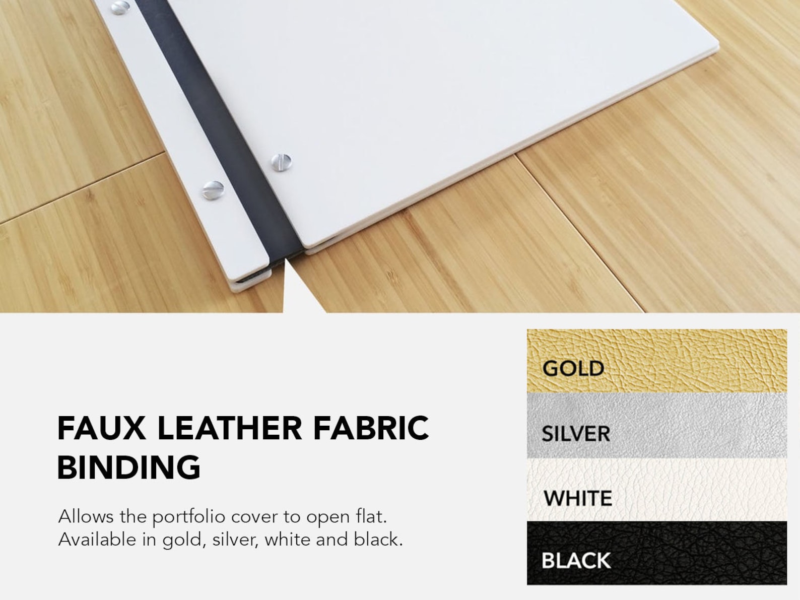 White Screw Post Portfolio 8.5x11 Landscape Portfolio - Etsy