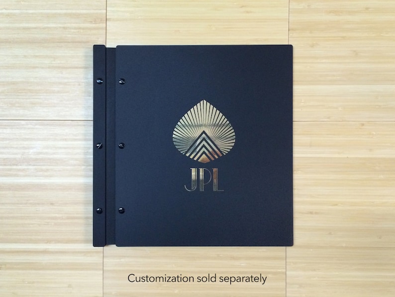 12x12 Portfolio Black Matte Portfolio Presentation Graphic Design Screw ...