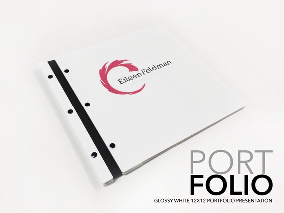 12x12 Glossy White Portfolio Book Customization Sold - Etsy