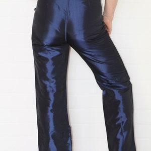 AMAZING Vintage 2000s Y2K 'FBI' Metallic Blue Combat Cargo Pants Size ...