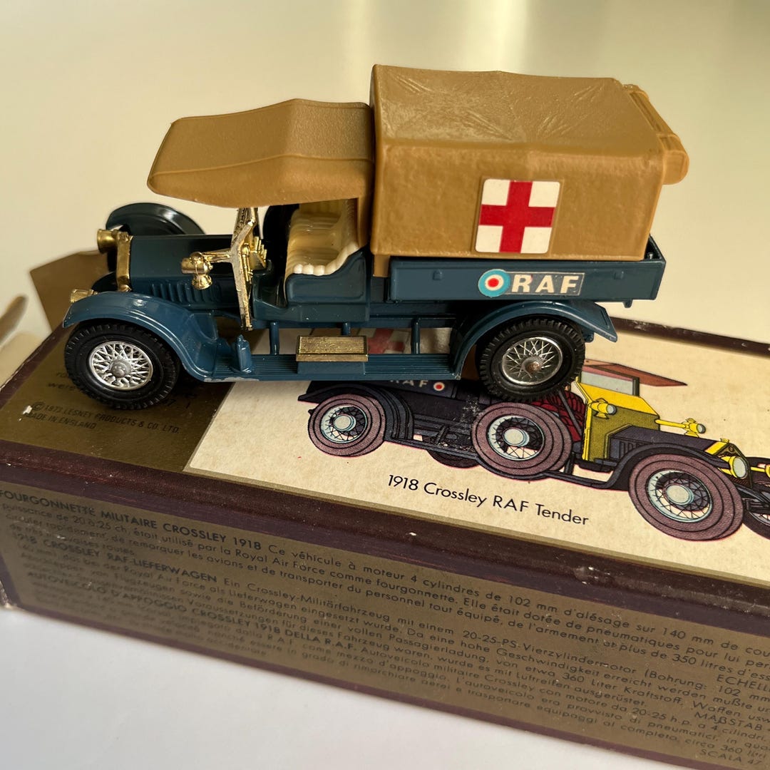 1918 Crossley RAF Tender MATCHBOX Models of Yesteryear Lesney Products ...